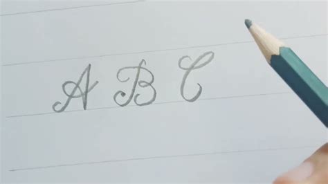 Beautiful And Inspiring English Cursive Handwriting Practice With Pencil Youtube