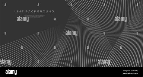 Geometric Motion Sharp Lines Abstract Background Monochrome Blend Line Design Stock Vector