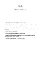 ACTSC TERM TEST Pdf ACTSC TERM TEST DUE FRIDAY A M EST June Th There Are