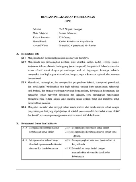 Contoh Rpp Model Dbl Pdf