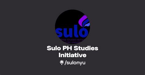 Sulo Ph Studies Initiative Twitter Instagram Facebook Linktree