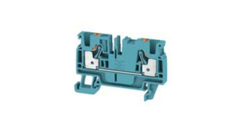 2051210000 Weidmuller A Series Blue Din Rail Terminal Block 4mm² Single Level Push In