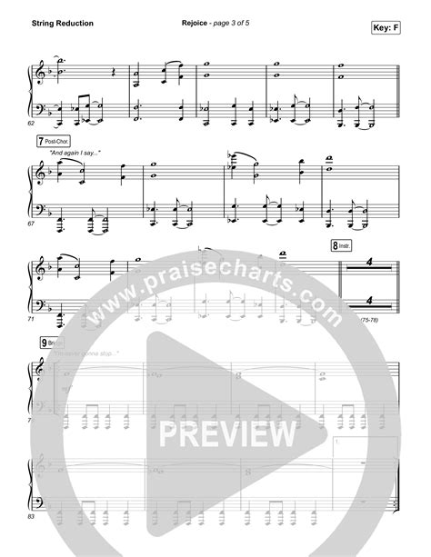 Rejoice String Reduction Sheet Music PDF Charity Gayle PraiseCharts
