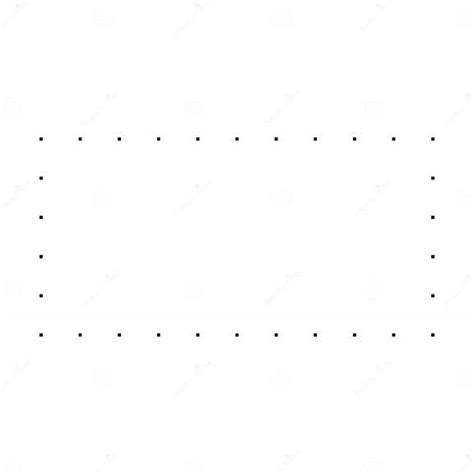 Rectangle Shape Dashed Icon Vector Symbol For Creative Graphic Design