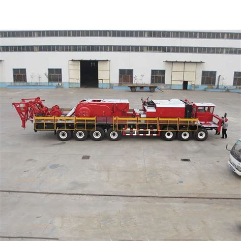 API 4f China Origin Zj15 550HP Truck Mounted Workover Rig Truck Mounted Drilling Rig And