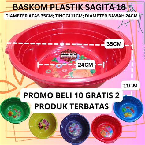 Jual Baskom Cantik Baskom Plastik Sagita 35cm Promo Beli 10pcs