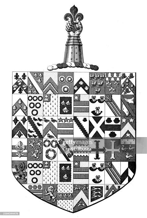 Heraldry Coat Of Arms Emblem John Charles Francis Ramsden High Res