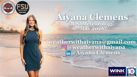 Aiyana Clemens Weather Reel 2026 Youtube
