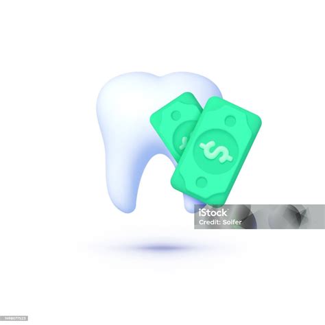 돈 3d 아이콘과 치아 어떤 목적을위한 훌륭한 디자인 벡터 그래픽 그림 이빨에 대한 스톡 벡터 아트 및 기타 이미지 이빨 통화 3차원 형태 Istock