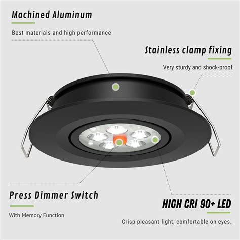 High Quality 12v Led Downlights For Campervan And Caravan Campervan