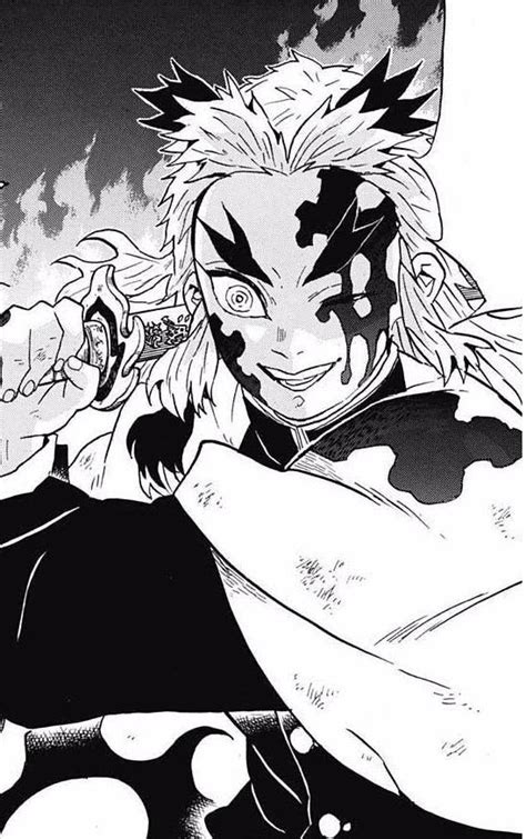 Rengoku Kyoujurou Manga Panel Character Art Manga Art Anime Demon