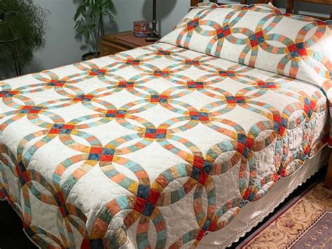 Single Wedding Ring Quilt Pattern 60 Photos