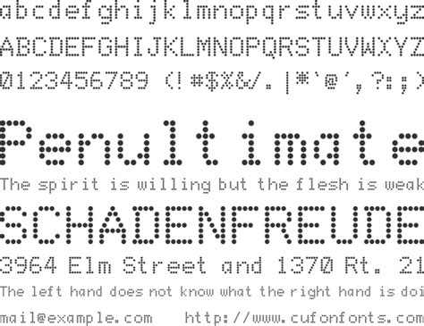 Dot Matrix Printer Font Download At Mabel Singer Blog