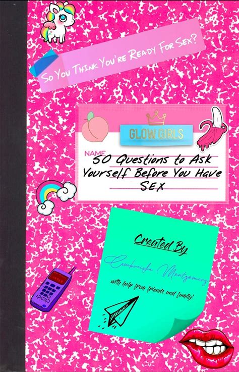 Glow Girls Questions To Ask Yourself Before You Have Sex Etsy