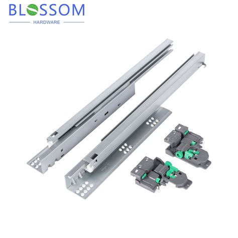 Undermount Push Open Concealed Soft Closing Auto Lock Drawer Slides Furniture Sliders