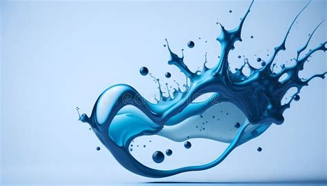 Lively 3d Bubble And Splash Delight For Powerpoint Stock Illustration