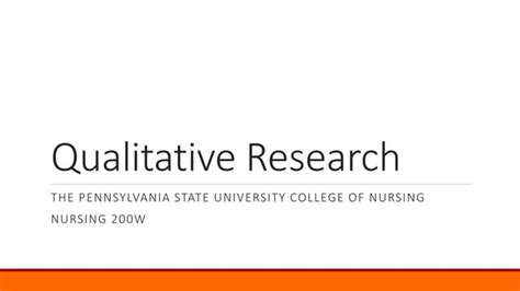 Module Qualitative Ppt