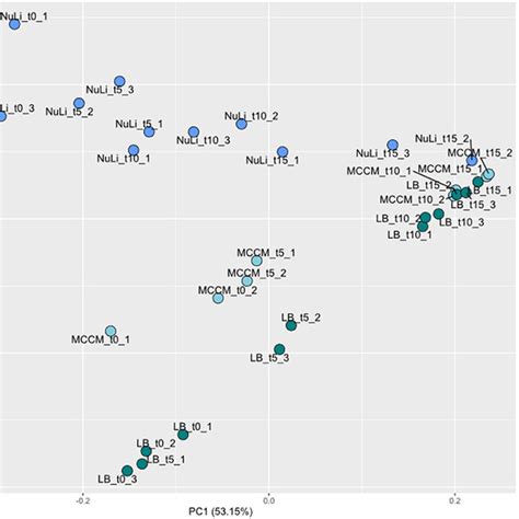 Principal Component Analysis Of Total Transcriptomes From Samples