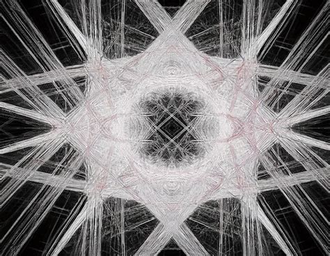 intricate geometric fractals abstract digital symmetry in complex