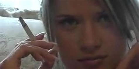 Virginia Slims Topless Smoking Hottie Tnaflix Com