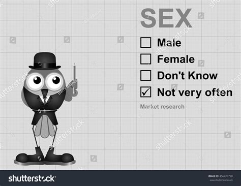 Monochrome Sex Market Research Questionnaire On Stock Illustration