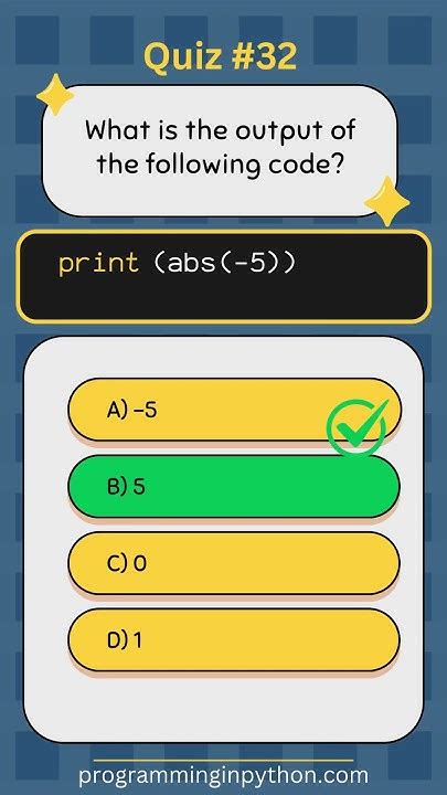 Python Quiz 32 Whats The Answer Quiz 32 Python Shorts Quiz