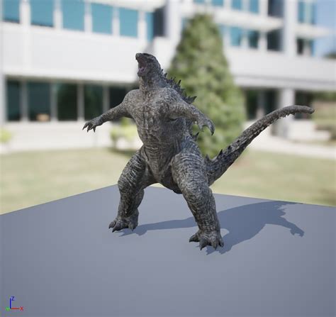 Godzilla Unreal Rig Free 3d Model Animated Rigged Cgtrader