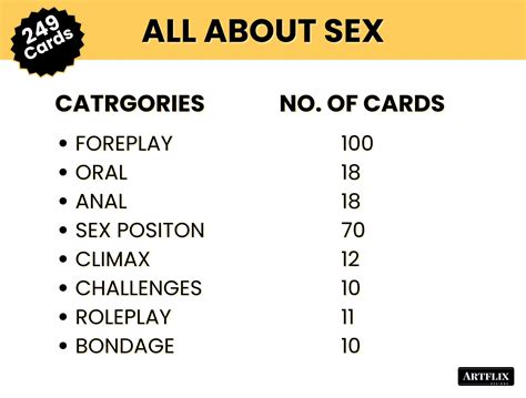 249 Sex Position Game Card Kamasutra Card Games For Couple Foreplay Adult Sex Game Romantic