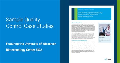 The Dna Sequencing Facility At The University Of Wisconsin Develops Innovative Dna Extraction