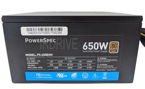 Powerspec Ps650bsm 650w 80plus Bronze 2x Pcie Semi Modular Atx 12v Power Supply Ebay