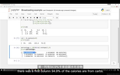 215 Python 中的广播 深度学习 Stanford吴恩达教授jupyter中广播行为 Csdn博客