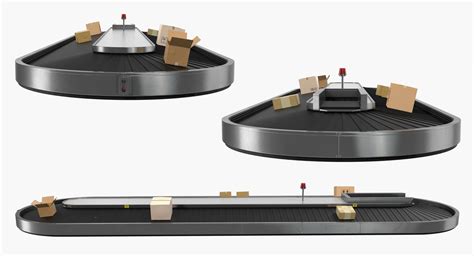 골판지 상자가 장착 된 벨트 컨베이어 3d 모델 79 Max Free3d