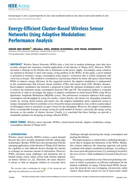 Pdf Energy Efficient Cluster Based Wireless Sensor Networks Using