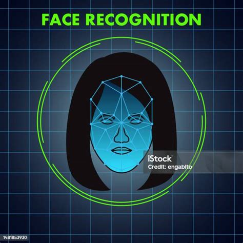 Human Face Recognition Scanning System Vector Illustration Stock Illustration Download Image