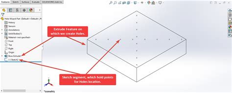 Solidworks Macro Create Holes From Hole Wizard The Cad Coder