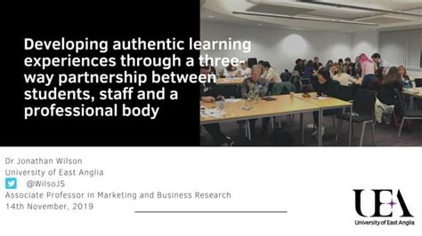 Developing Authentic Learning Experiences Ppt