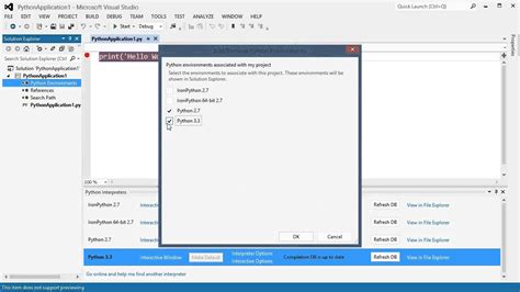 Ptvs 20 Beta Interpreters And Virtual Environments Overview Youtube
