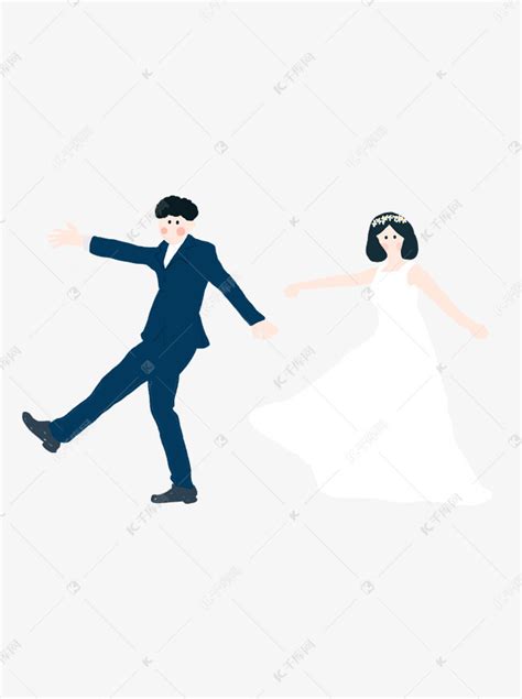 跳舞的新郎新娘素材图片免费下载 千库网
