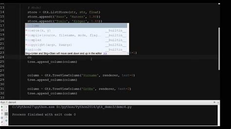 Python Gtk 02 06 Treeview Youtube