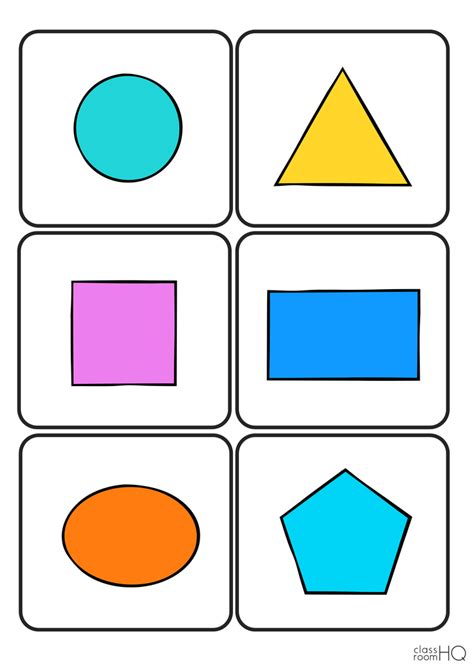 2d Shape Game Bingo Game Classroom Hq