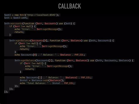 Getting Out Of Callback Hell In Php Pdf Web Development Internet