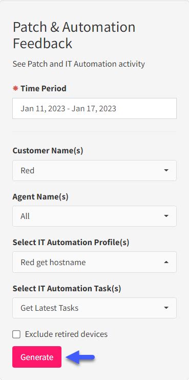 Access Script Output From The Patch And Automation Feedback Report