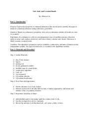 Lab Experiment Identifying Ionic And Covalent Bonds Course Hero