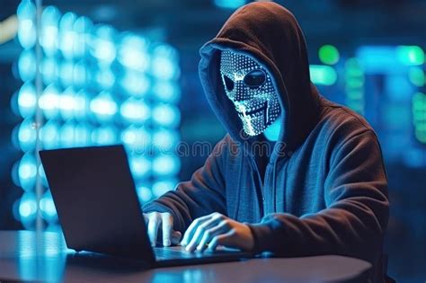 Anonymous Hacker Concept Of Hacking Cybersecurity Cybercrime Cyberattack Stock Illustration