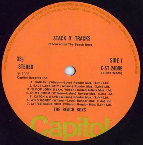 The Beach Boys Stack O Tracks Ex Uk Vinyl Lp Album Lp Record 805757