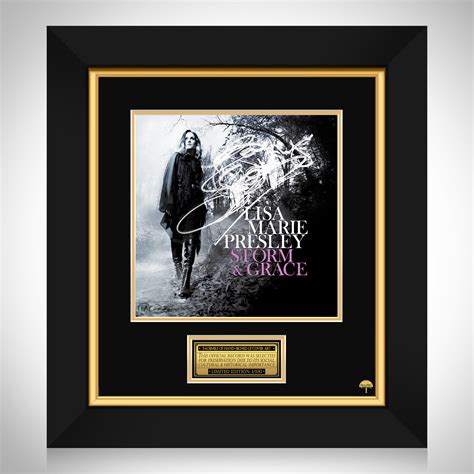 Lisa Marie Presley Storm And Grace Lp Cover Limited Signature Edition