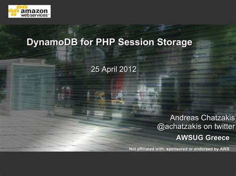 Dynamodb For Php Sessions Ppt