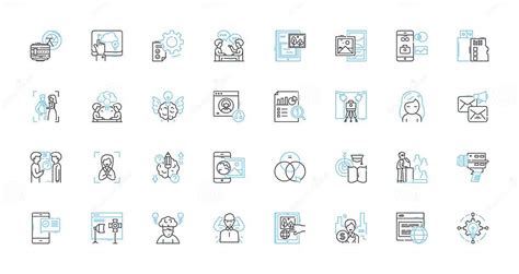 Artificial Intelligence And Robotics Linear Icons Set Automation Neural Machine Algorithm