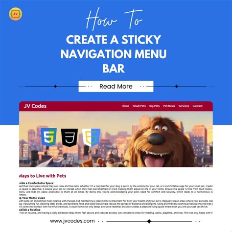 10 Free Responsive Navigation Bar Menus In Html Css And Javascript Jv