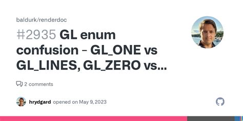 Gl Enum Confusion Gl One Vs Gl Lines Gl Zero Vs Gl None Issue